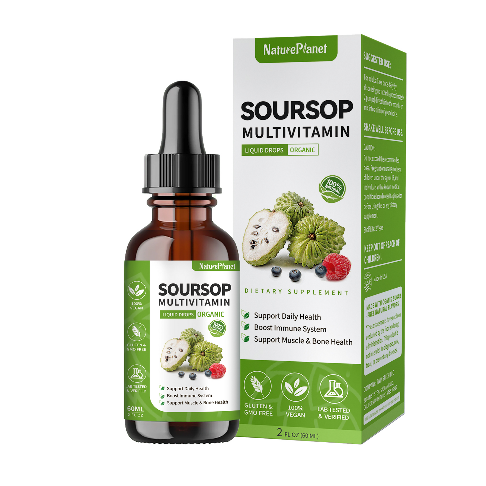 Soursop & Multivitamin Liquid Drops - Immunity & Vitality Boost ...